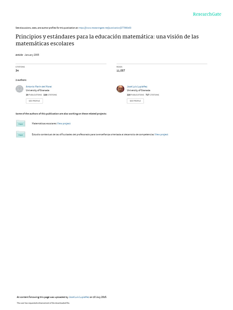 NCTM 2000 (Referencian - CIAN) | PDF | Plan de estudios | Aprendizaje