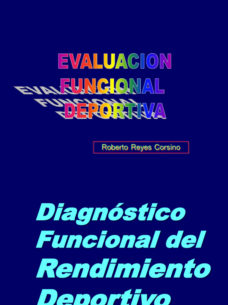 12a. Evaluacion Funcional | PDF | Tejido adiposo | Evaluación