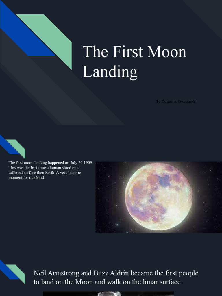 First Moon Landing Overview | PDF