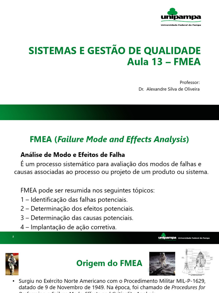 Aula 13 - FMEA | PDF