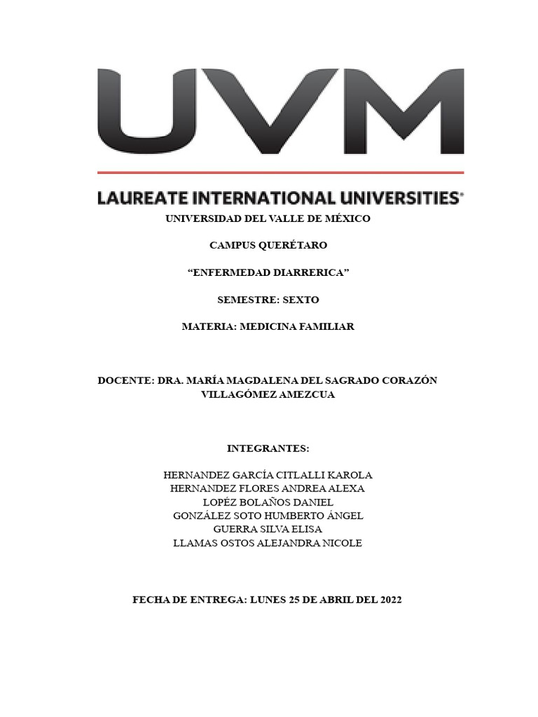 Historia Natural de La Enfermedad - Nicole | PDF | Diarrea | Especialidades Medicas