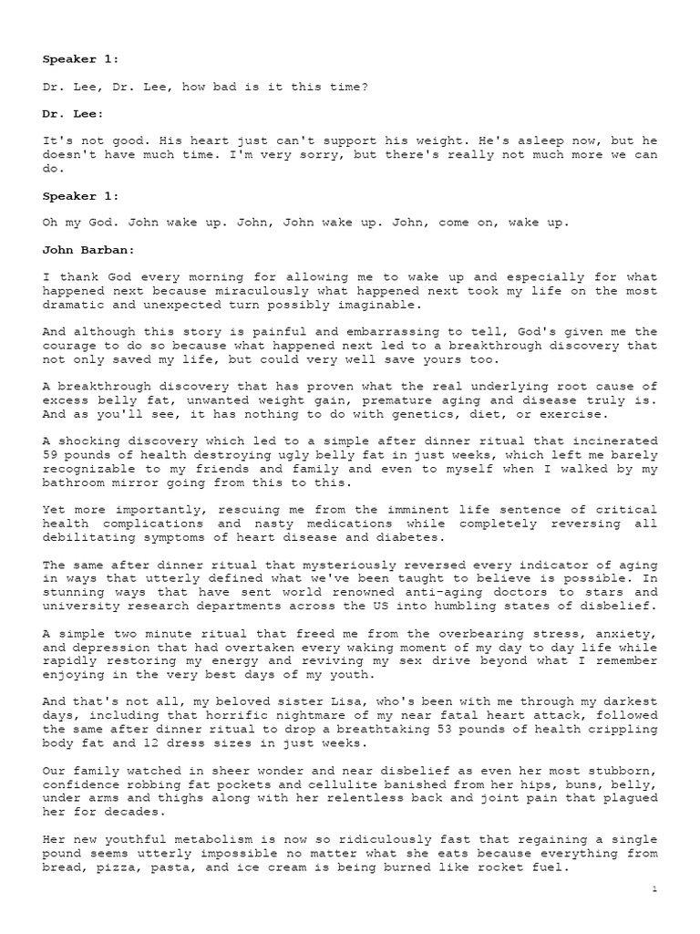 Resurge VSL Script | PDF | Sleep | Dieting Resurge VSL Script | PDF | Sleep | Dieting