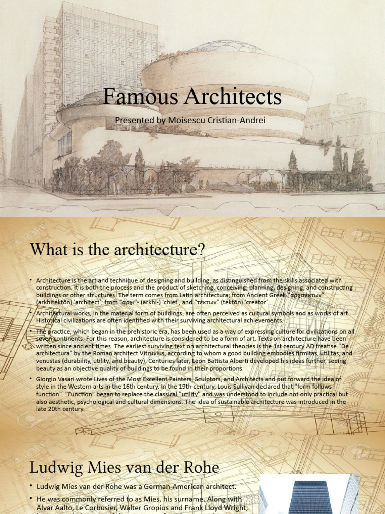 Project Famous Architects | PDF | Social Science | Art