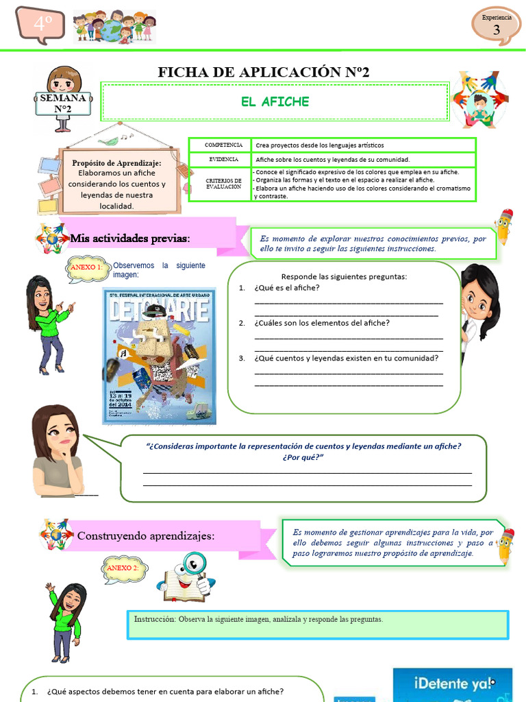 4° Ficha de Aplicación-Sesión 2 Exp.3 | PDF | Evaluación | Comunicación humana