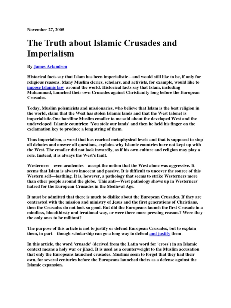 Muslim History of Crusades | PDF | Crusades | Caliphate