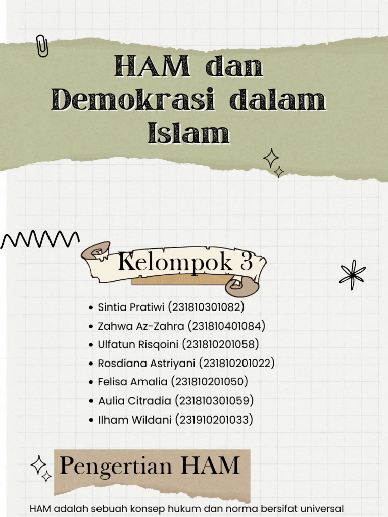 HAM Dan Demokrasi Dalam Islam (1) - Compressed | PDF | Politik