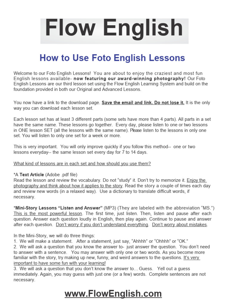 Foto English Lesson Guide | PDF | Vocabulary | English Language