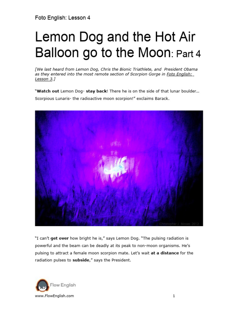 Lemon Dog Goes To The Moon Part 4 | PDF