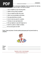 Maylapi Worksheets | PDF