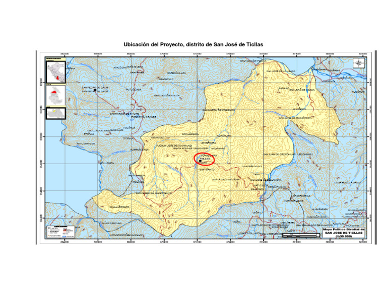 Plano de Ubicación San José de Ticllas | PDF