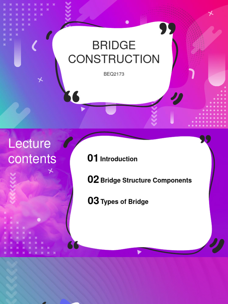 Bridge Construction Overview and Types | PDF | Bridge | Deep Foundation
