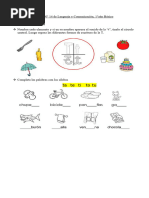 Cuadernillo Lectoescritura M, P, L, S | PDF | Comunicación humana ...