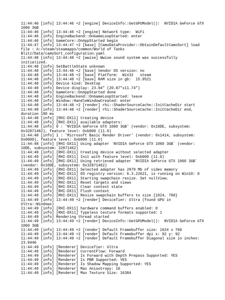 Blitz-Logs 20230114134446 | PDF | Shader | Computing