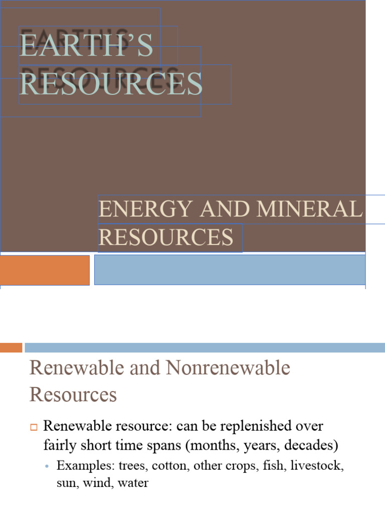 Earths Resources | PDF | Petroleum | Fuels