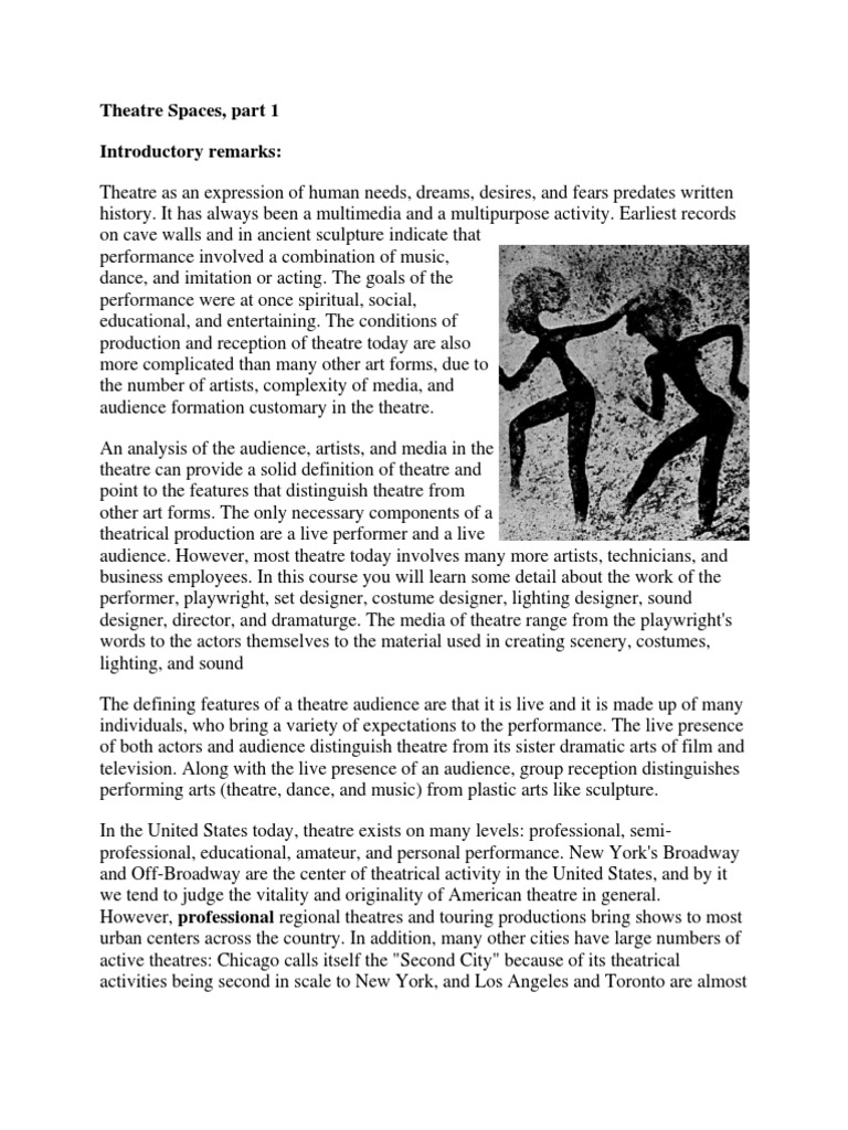 Theatre Spaces, part 2: An Introduction to Proscenium Theatres, Thrust ...