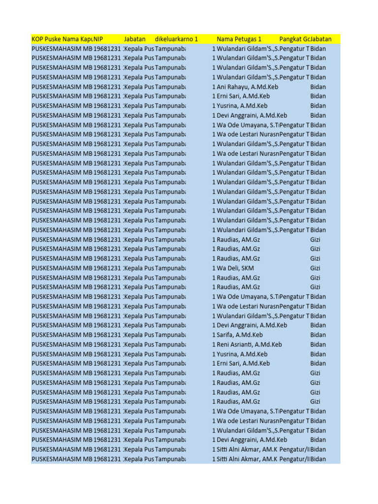 Lap. Hasil Input Tahap Ii | PDF