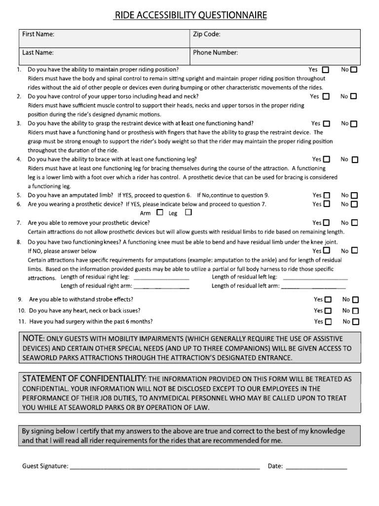 2022 RAP Questionnaire | PDF