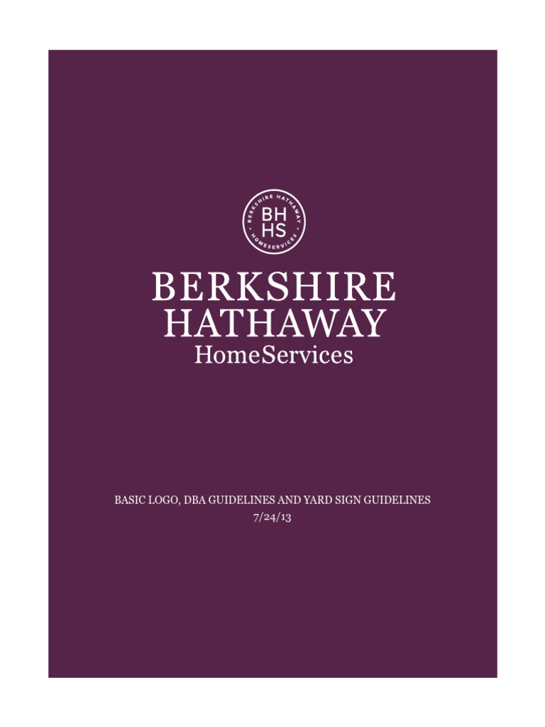 BHHS Brand Guidelines 7 24 13 | PDF | Brand | Typefaces