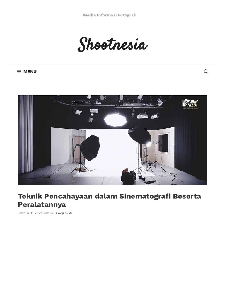 Teknik Pencahayaan Dalam Sinematografi Beserta Peralatannya ... Teknik Pencahayaan Dalam Sinematografi Beserta Peralatannya ...