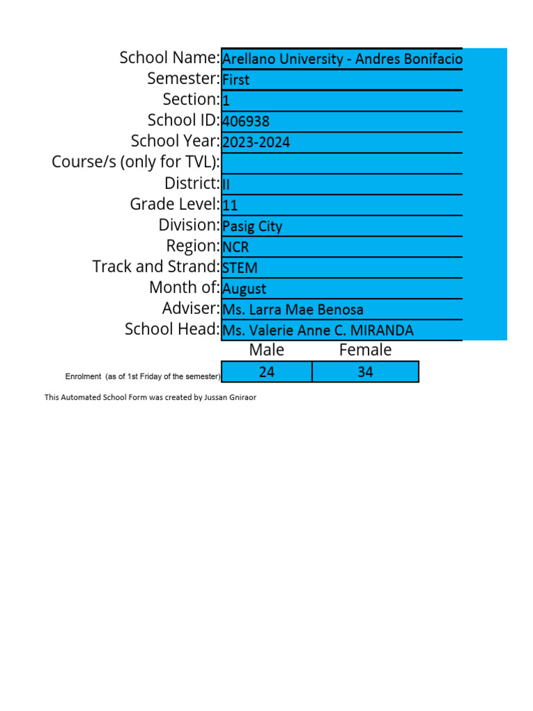 Grade 11 STEM Attendance Report | PDF | Kinship And Descent | Childhood