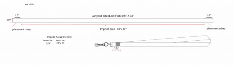 Lanyard Size and Dimensions Guide | PDF | Home & Garden