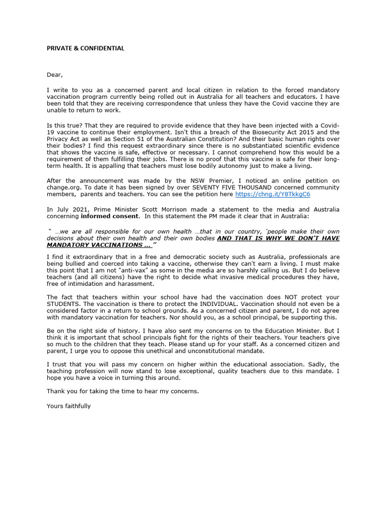 Letter To All EDU Concerned Parties | PDF | Teachers | Justice