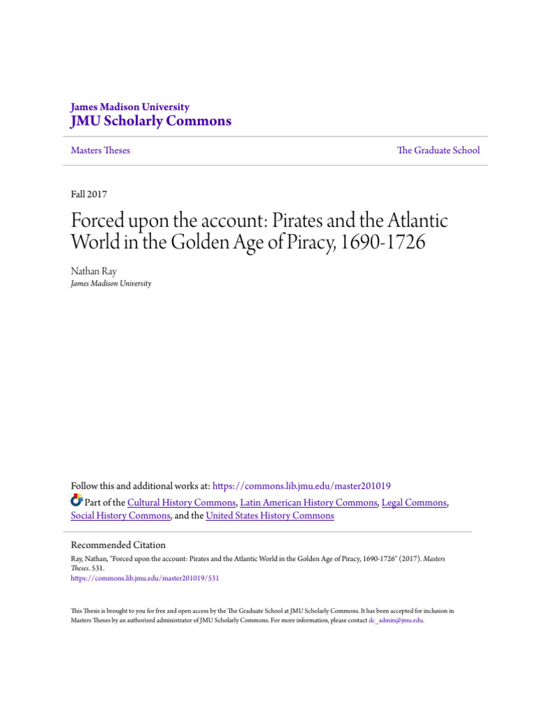 Forced Upon The Account - Pirates and The Atlantic World in The Go ...
