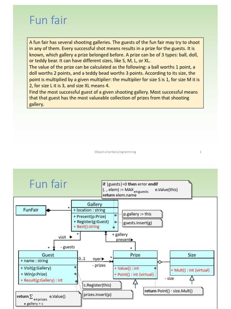 Fun Fair | PDF | Object (Computer Science) | Computer Science