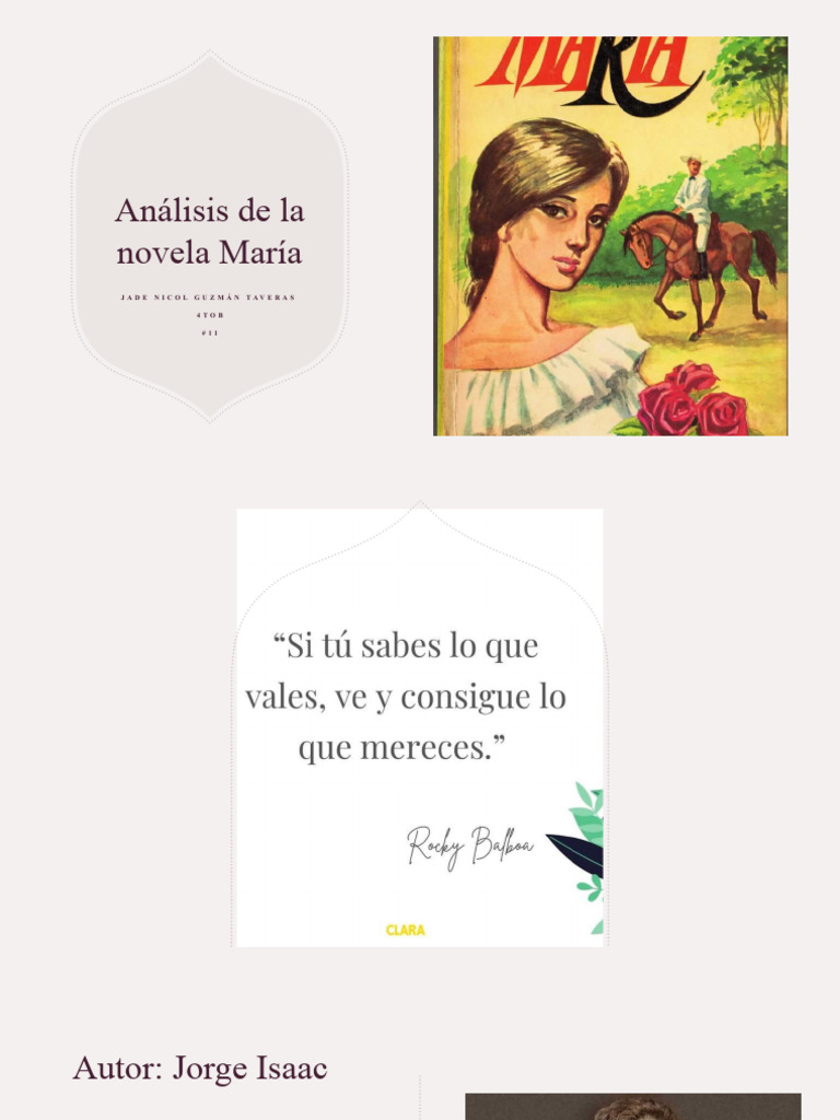 Análisis de La Novela María | PDF | Amor | María, madre de Jesús