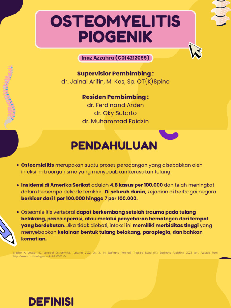 Osteomyelitis Piogenik | PDF