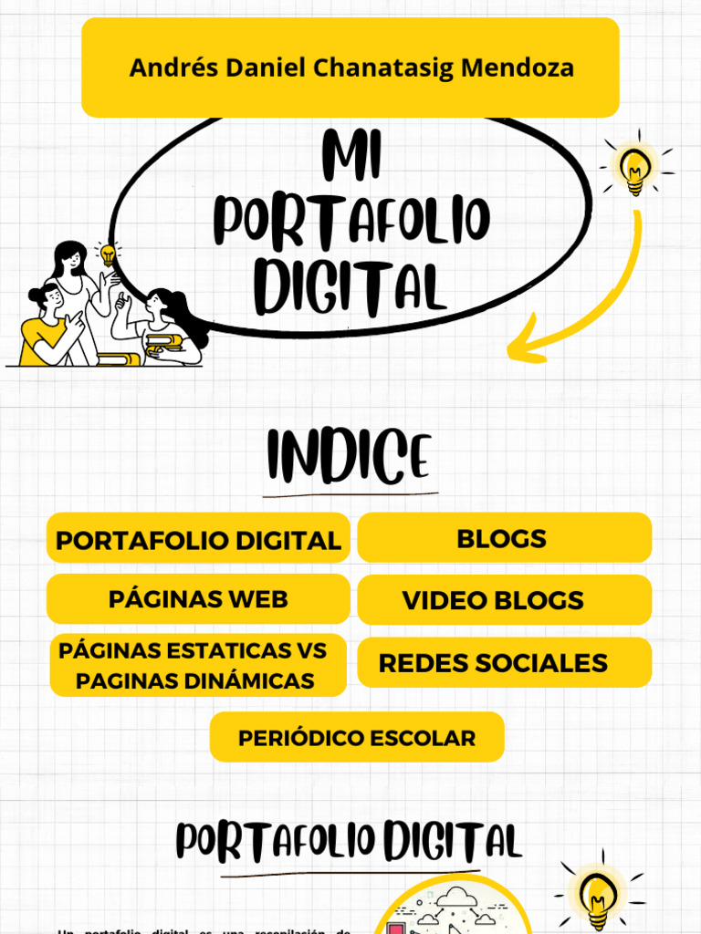 Mi Portafolio Digital Escolar | PDF | Página web | Blog