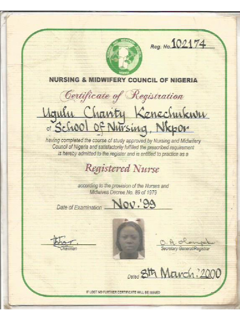 RN Certificate | PDF