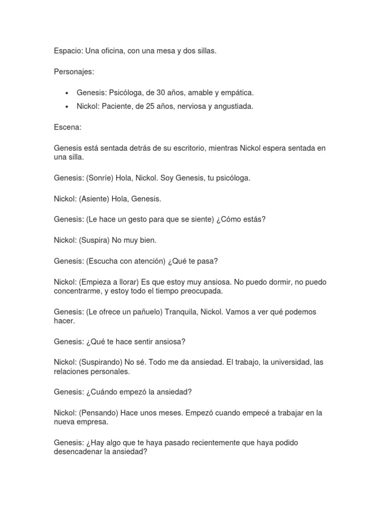 Rol Play Genesis y Nickol | PDF