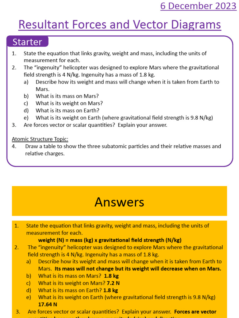 Free Body | PDF | Force | Mass