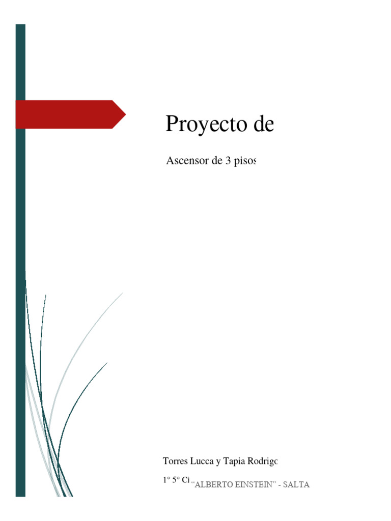 Proyecto de Tecnología - Ascensor de 3 Pisos | Descargar gratis PDF | Ascensor | Ingenieria ...