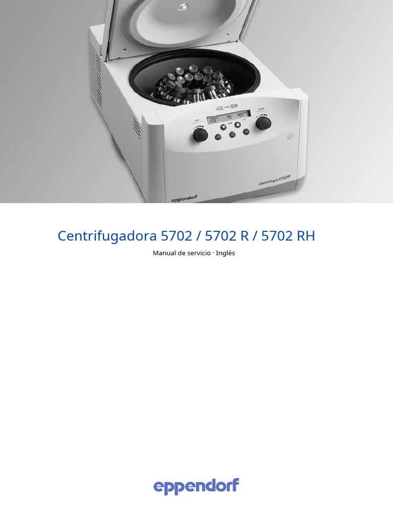 Eppendorf - 5702-5703 - Service Manual - Esp | PDF | Electricidad ...