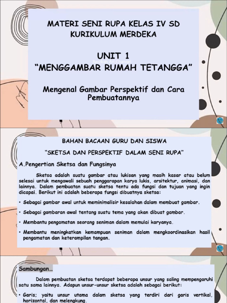 Materi Bab 1 Seni Rupa | PDF