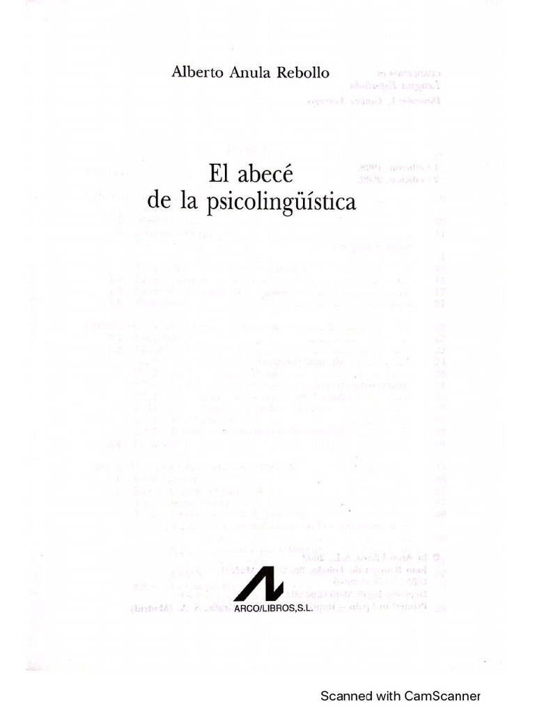 2-3. El Abece de La Psicolinguistica | PDF