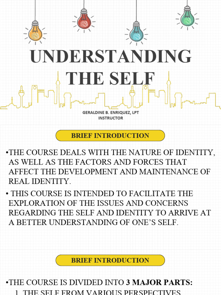 Understanding The Self: Geraldine B. Enriquez, LPT Instructor | PDF | Empiricism | Rationalism