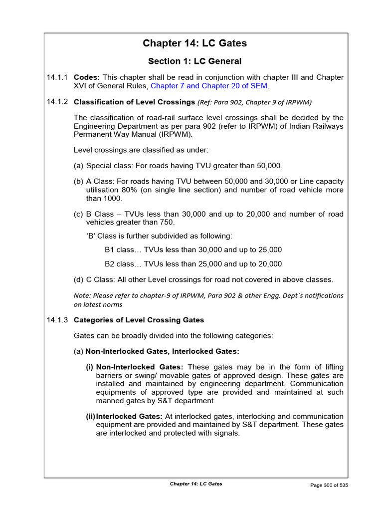 14-LC Gates | Download Free PDF | Transport Infrastructure | Rail Transport