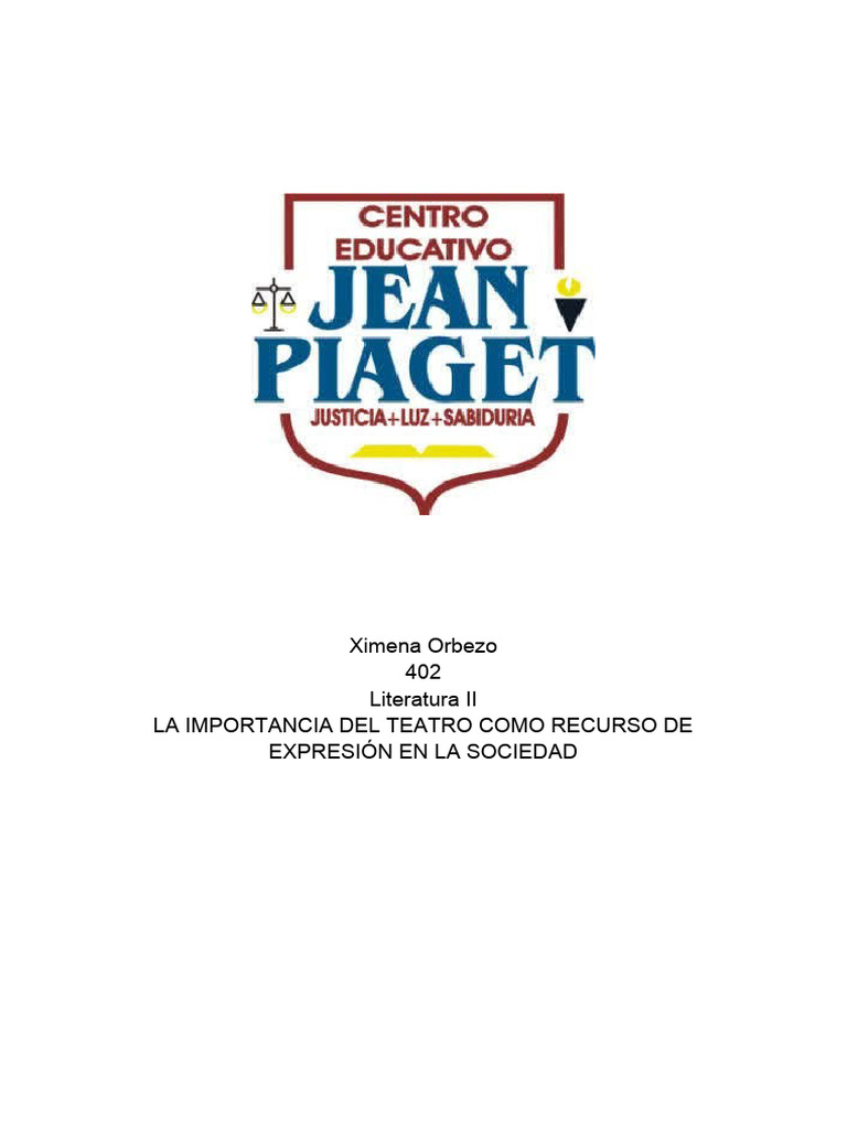 Proyecto | PDF | Aprendizaje | Teatro