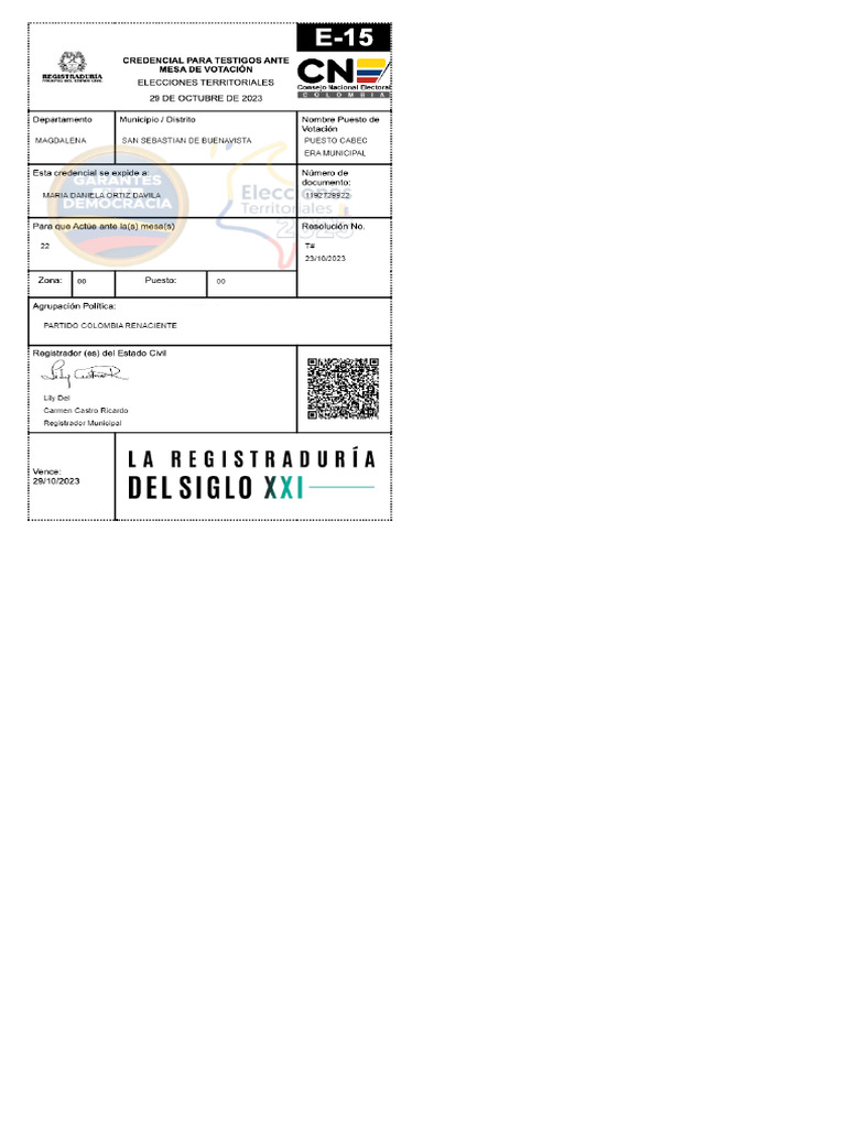 E15 CREDENTIAL | PDF