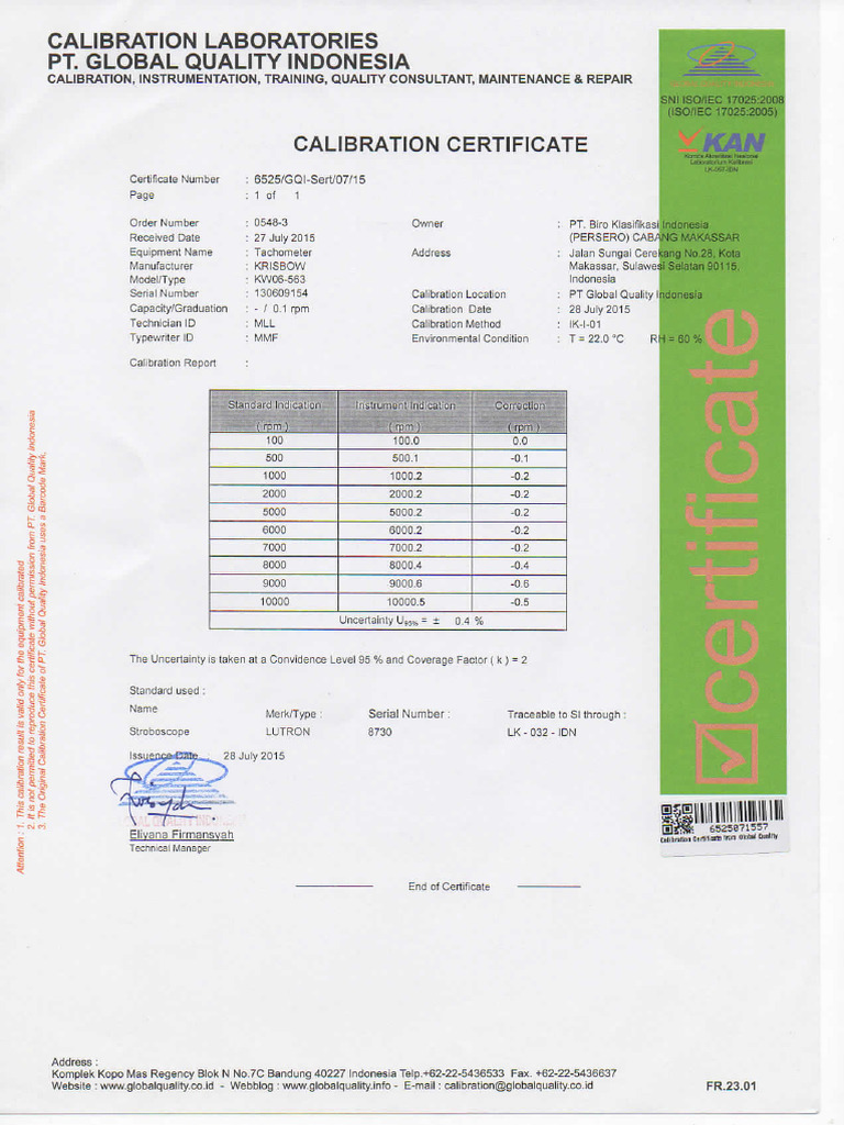Tachometer Krisbow | PDF