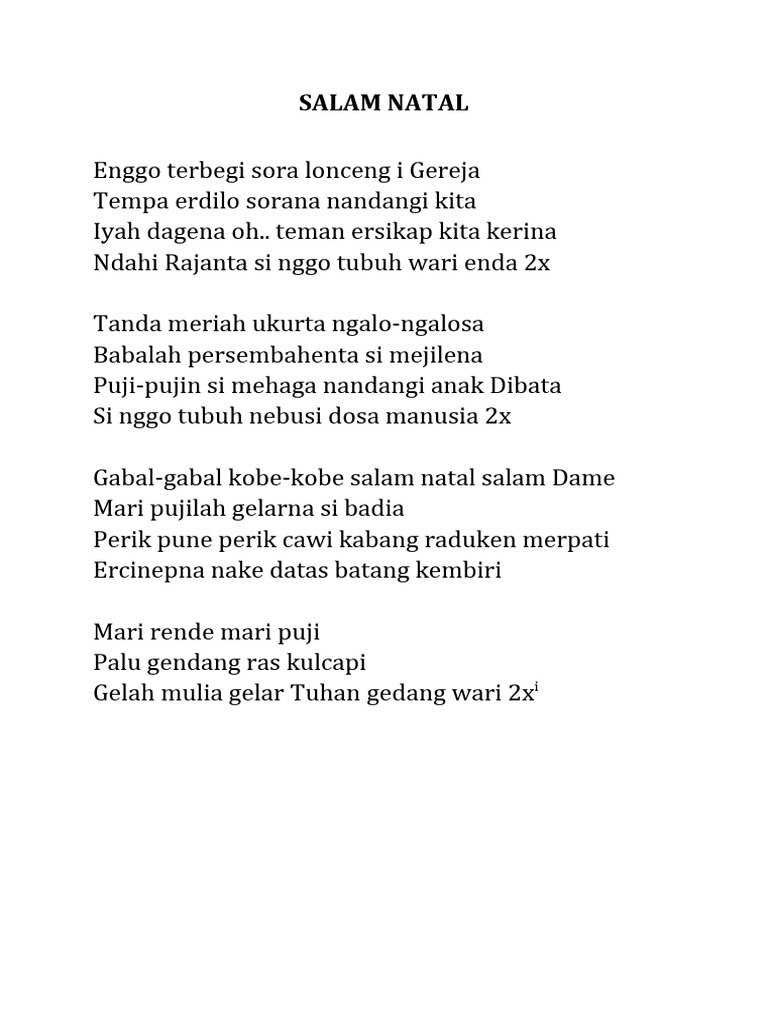 Salam Natal | PDF | Memasak, Makanan, & Anggur | Seni & Disiplin Bahasa