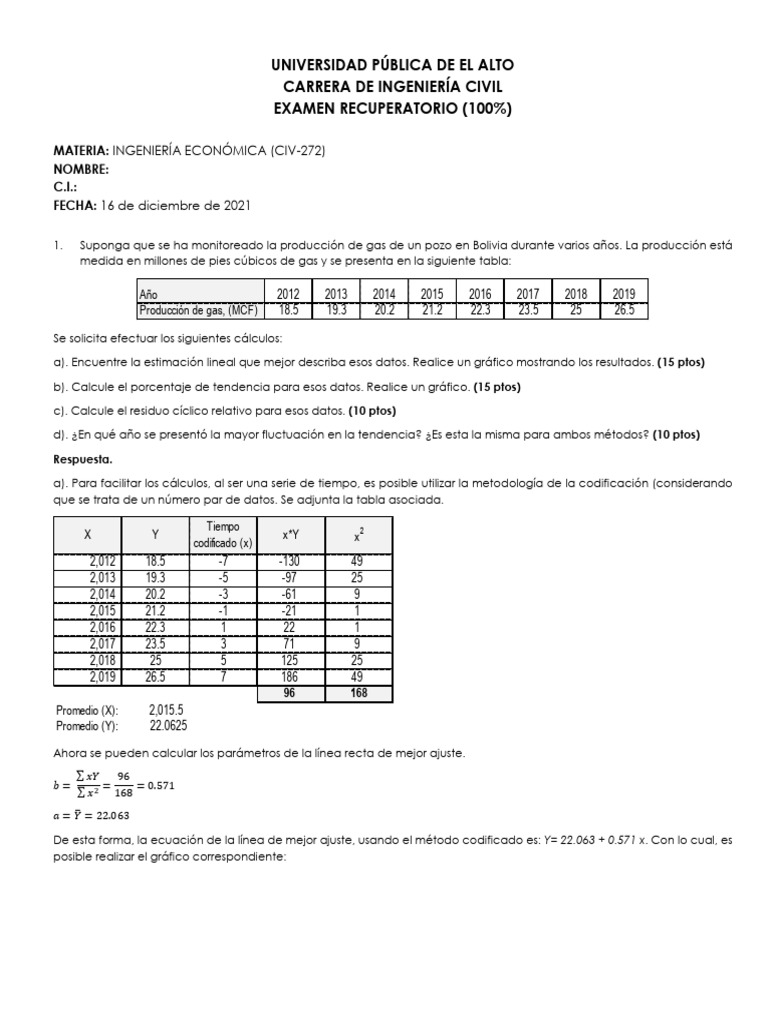 Examen Recuperatorio 1 | PDF Examen Recuperatorio 1 | PDF