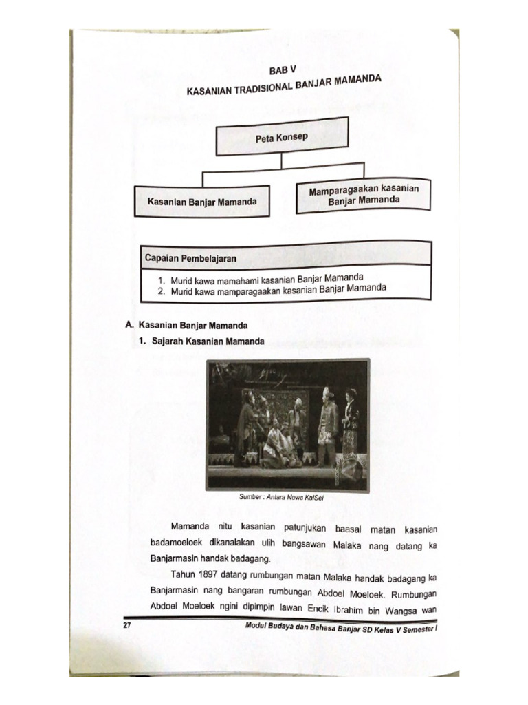 Kasanian Tradisional Banjar Mamanda | PDF