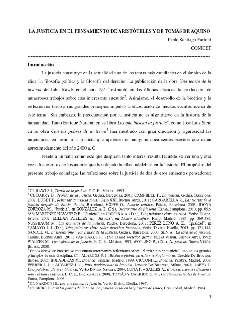 Filo 1 | PDF | Aristóteles | Justicia