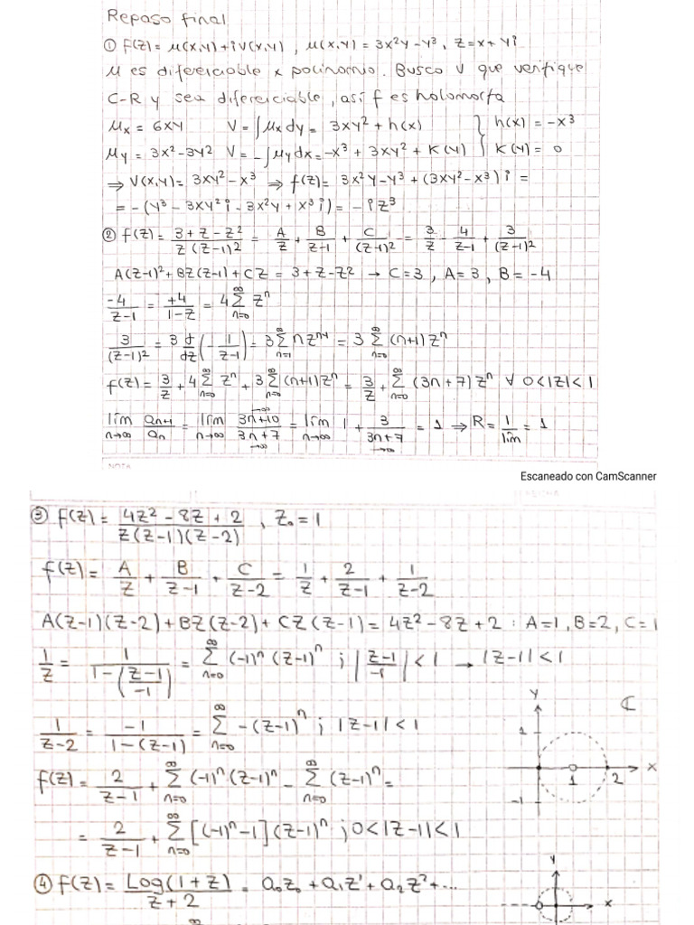 Repaso Final Matemática Superior | PDF