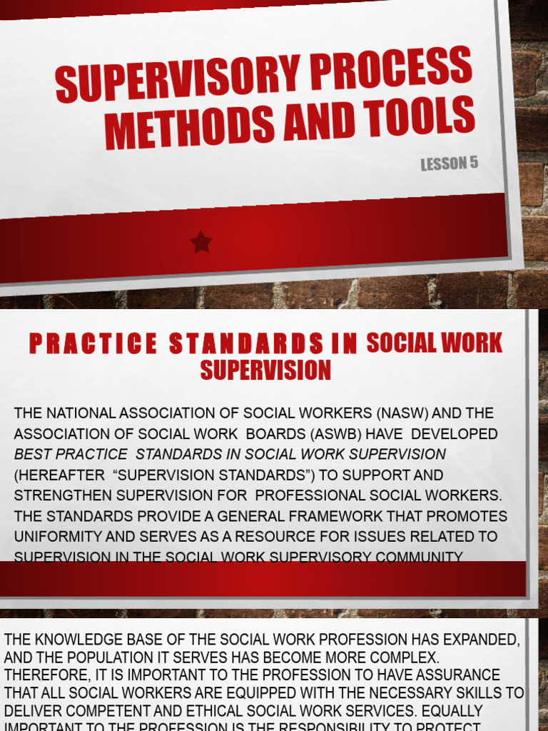 Supervisory Process Methods and Tools | Download Free PDF | Social Work | Liability Insurance