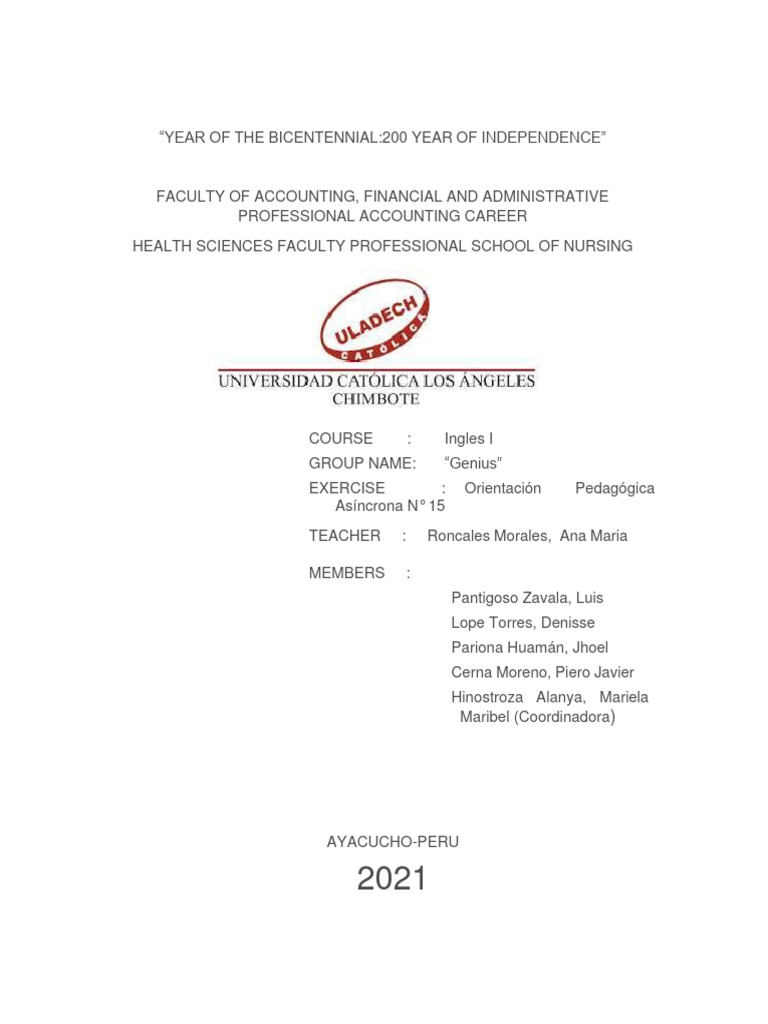 Orientación Pedagógica Asíncrona #14 RESPONSABILIDAD SOCIALcriterios de Evaluación TRABAJO ...